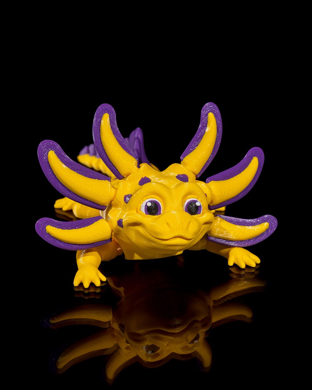 Axolotl | Adult | Banana Split | Articulating | Foote Family Farm